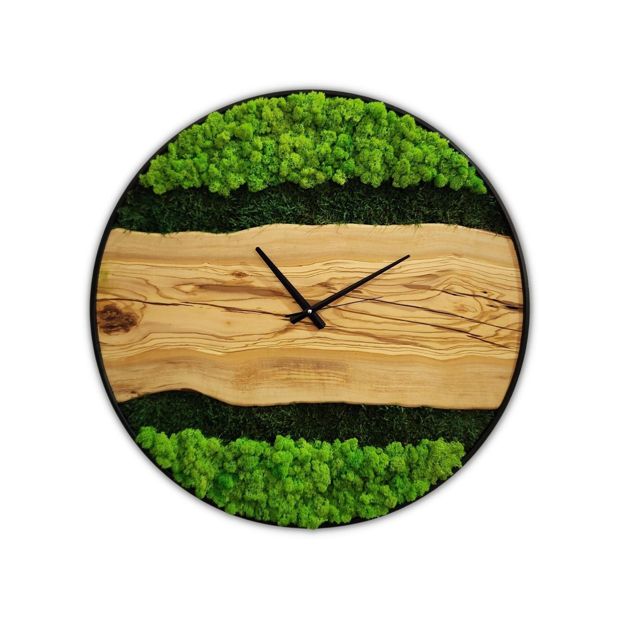 Organic Moss Oasis | Premium Handmade Wall Clocks – Artdesigna