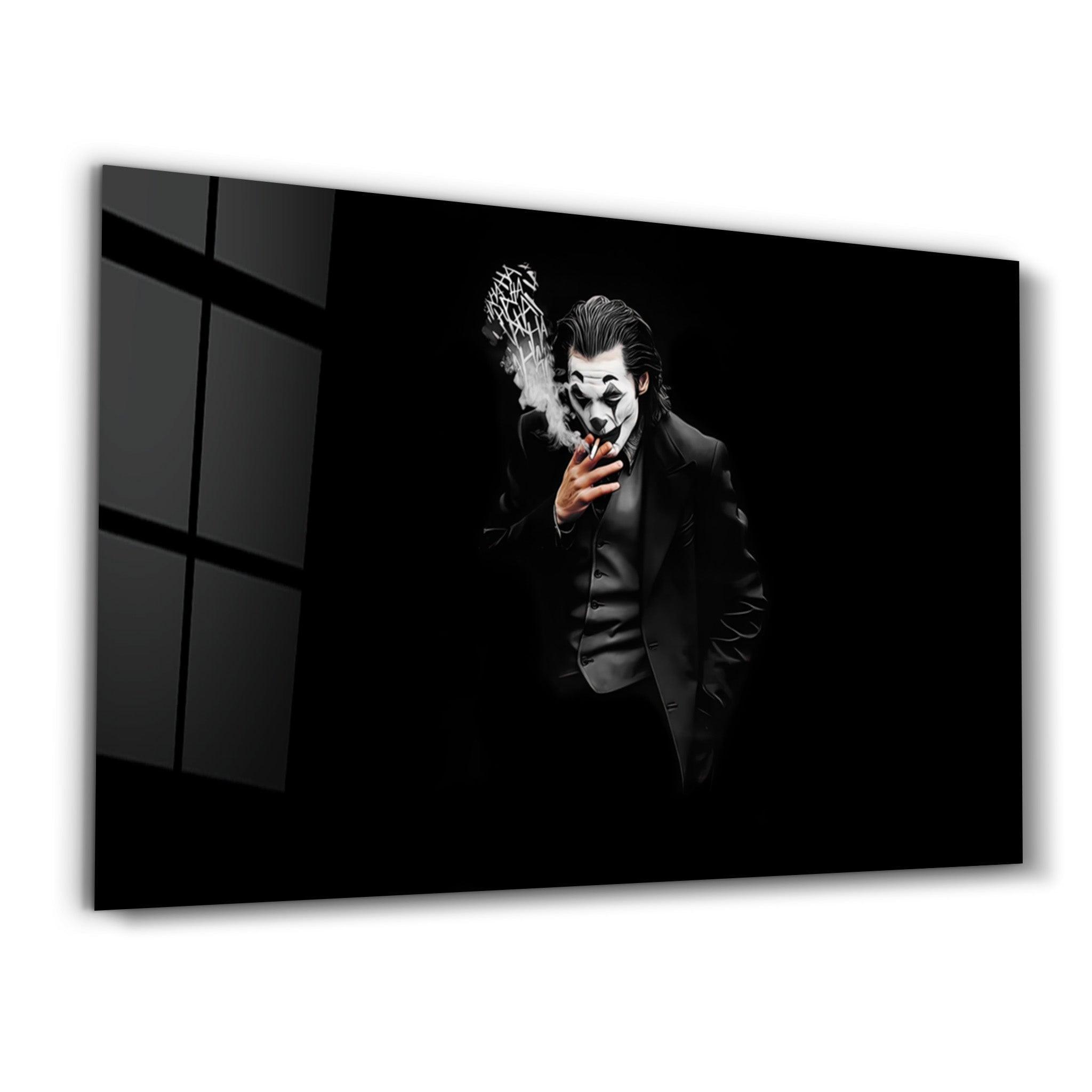 Joker - Haha | Designer's Collection Glass Wall Art – Artdesigna